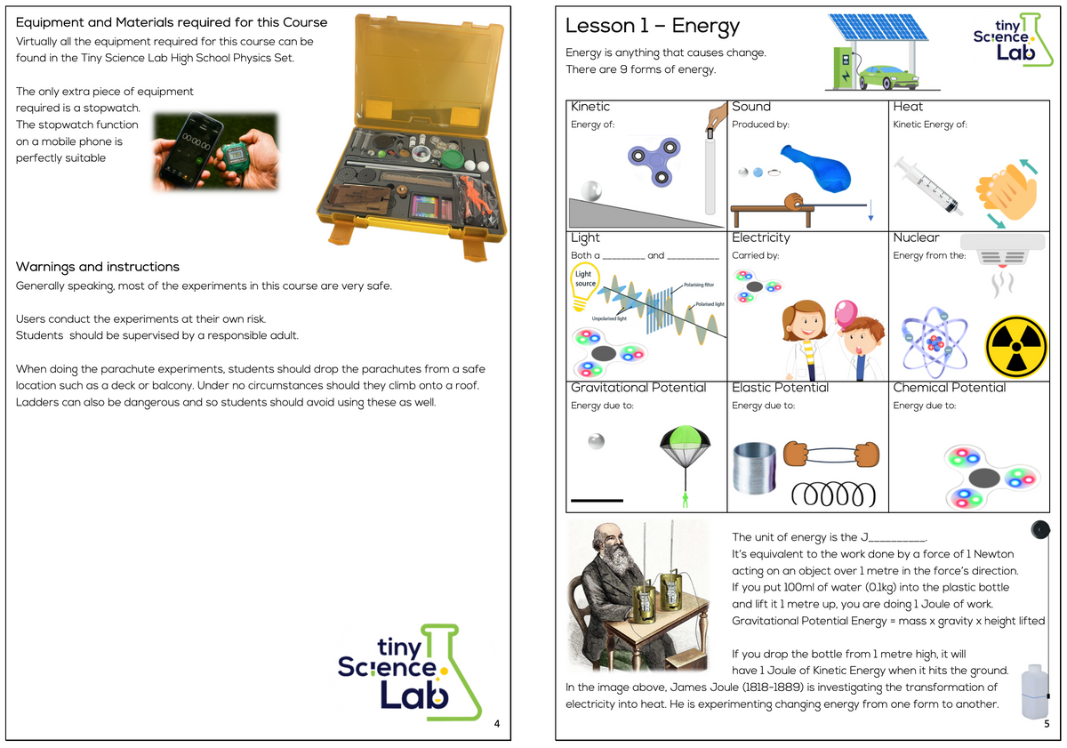 Year 7 Physics Course Workbook - PDF Digital Download Document – Tiny ...