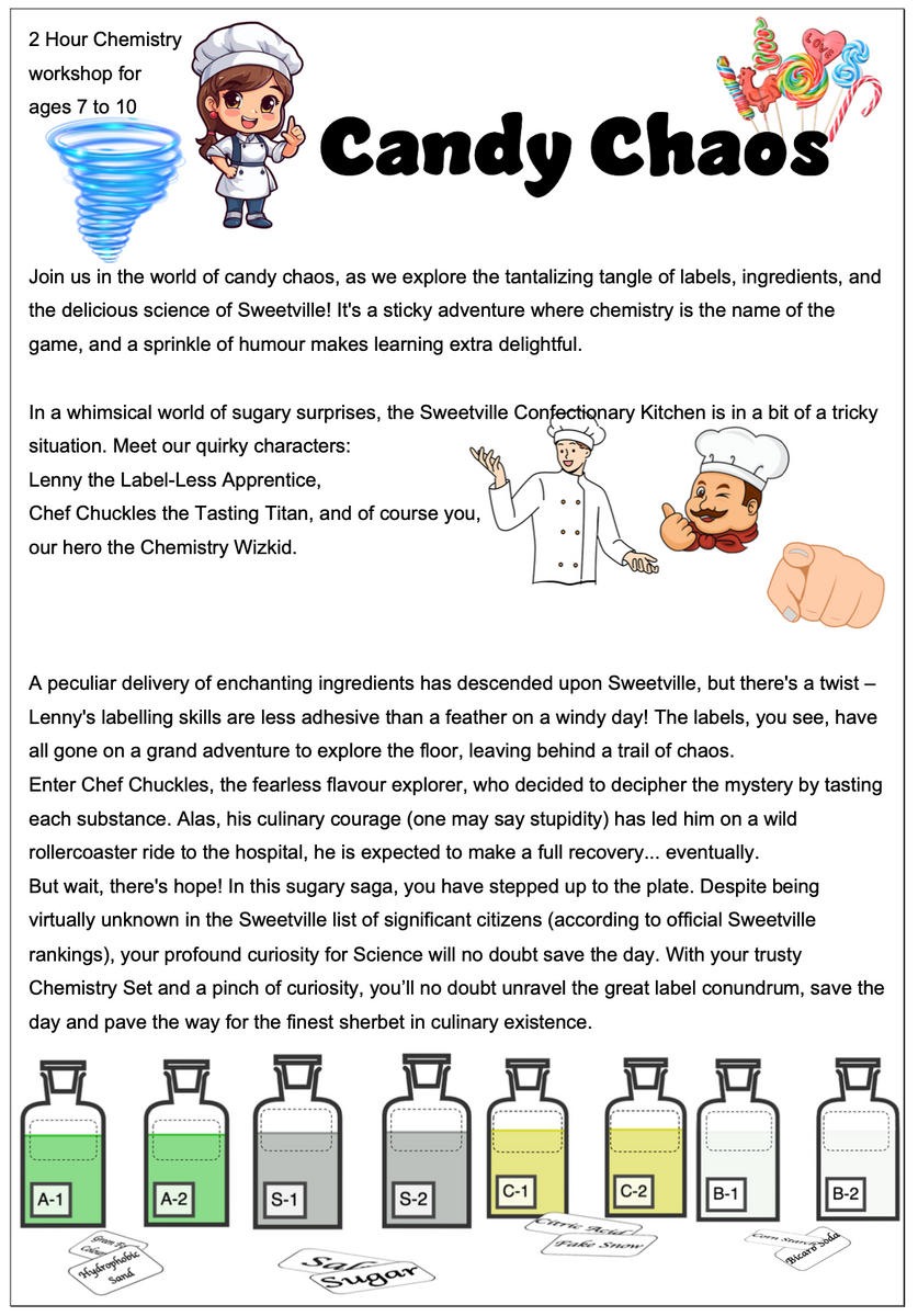 Candy Chaos Science Chemistry Workshop and Equipment Ages 7 to 10 ...