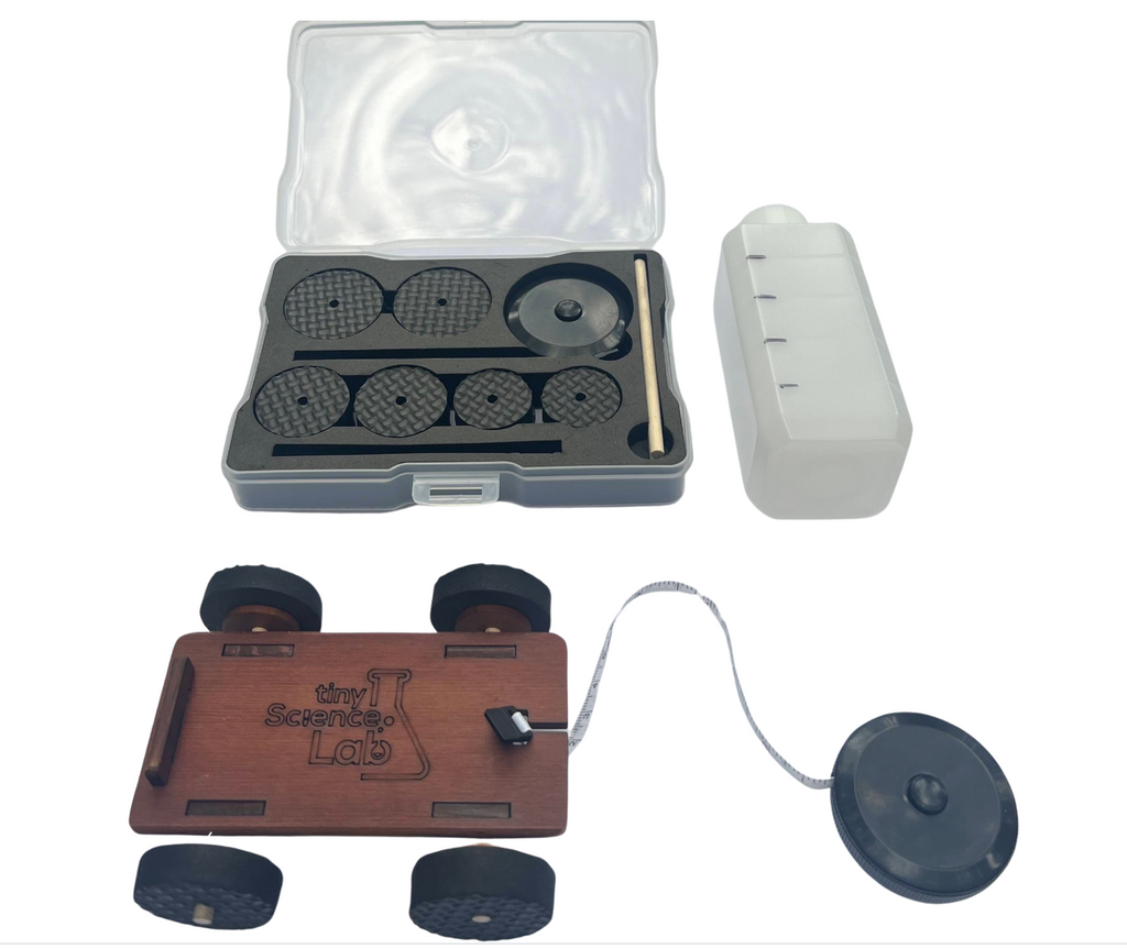 Physics cart - Dynamics Trolley - with 1.5m retractable tape and three ...