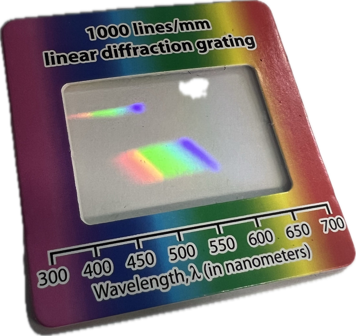 Diffraction grating linear 1000 lines/mm – Tiny Science Lab