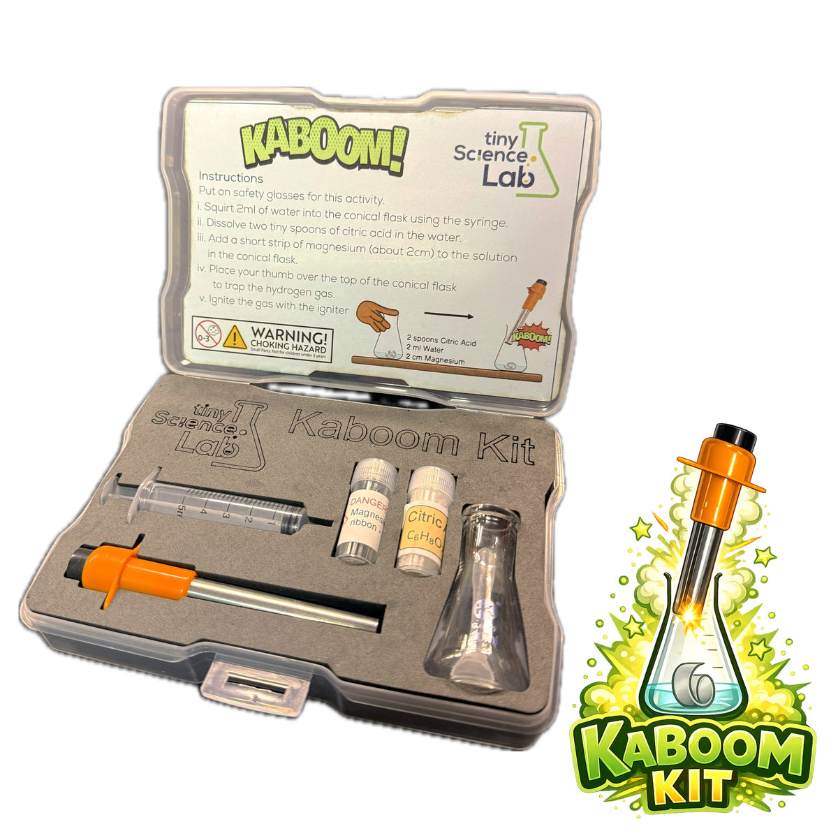 Kaboom Kit with downloadable instructions and worksheets – Tiny Science Lab