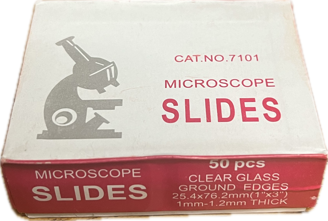 Box of 50 glass microscope slides – Tiny Science Lab