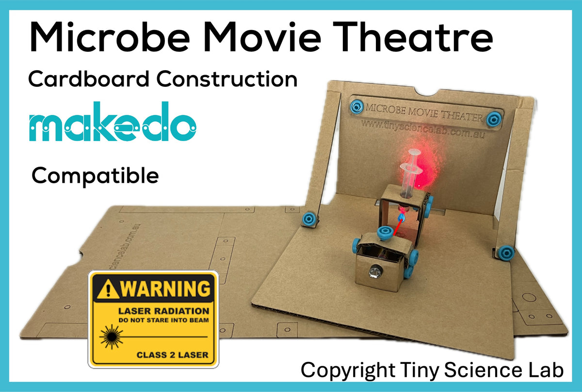 Microbe Movie Theatre Cardboard Construction Model Kit | Makedo Compat ...