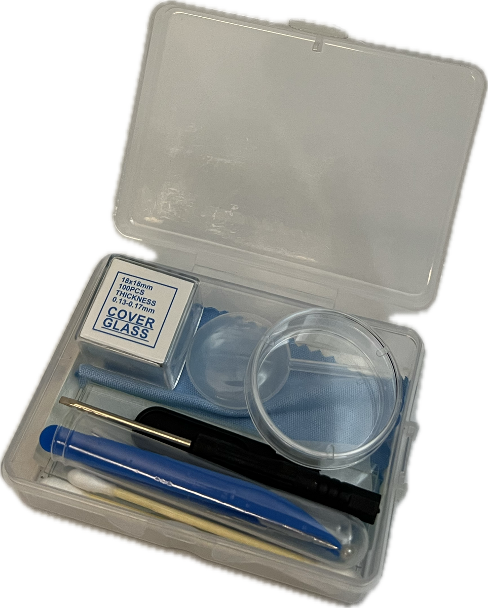 Microscope Accessory Kit with glass slides and cover slips – Tiny ...