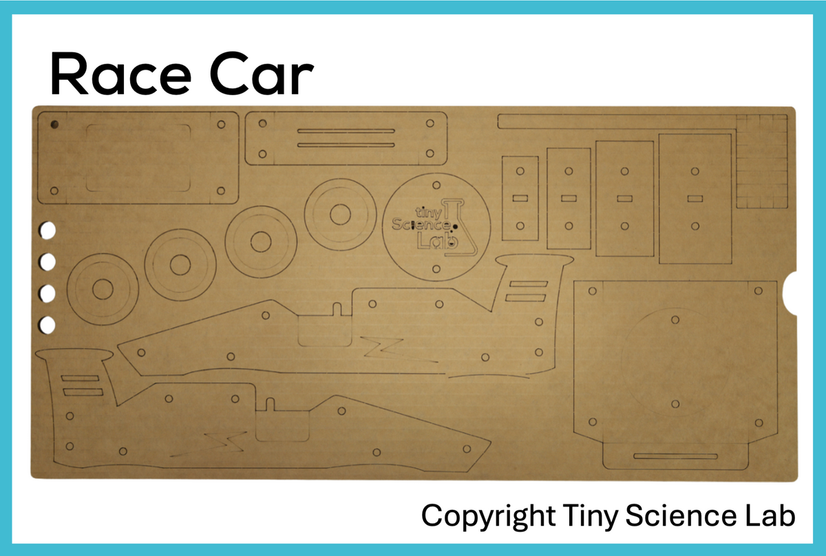Race Car Cardboard Construction Template Makedo and I-Create Compatibl ...