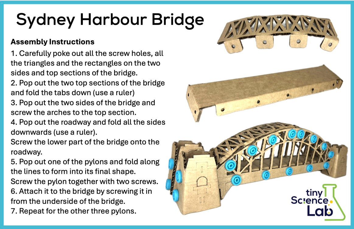 Sydney Harbour Bridge Cardboard Construction Model Kit | Makedo Compat ...