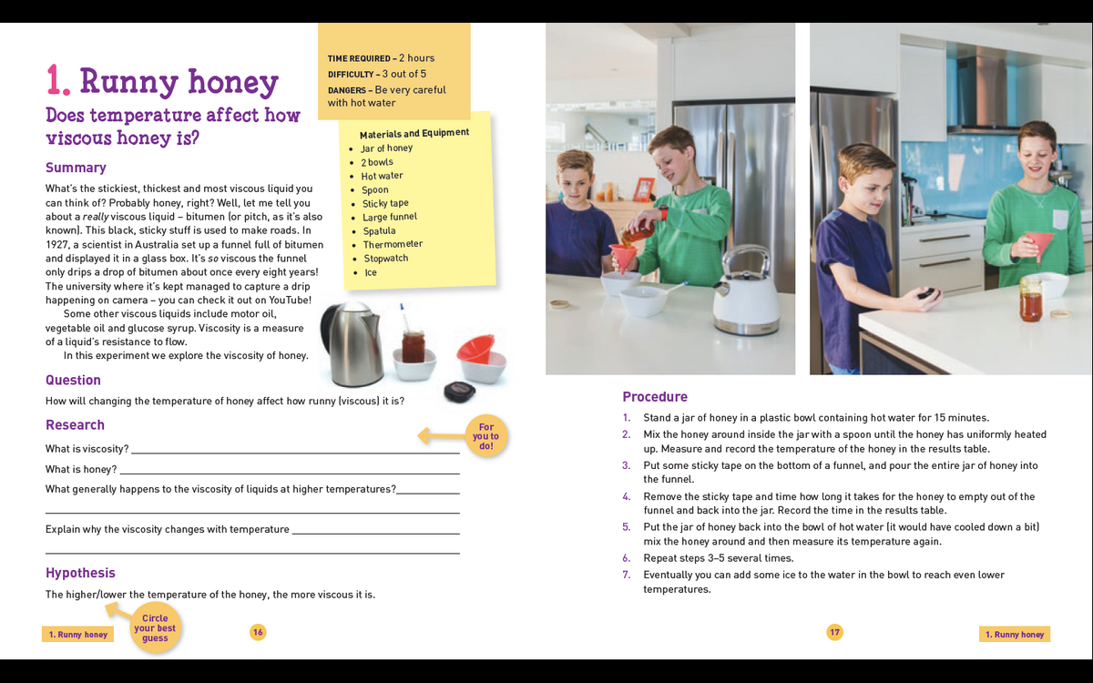 Make Science Fun Experiments Book by Jacob Strickling (Ages 9 to 15 ...